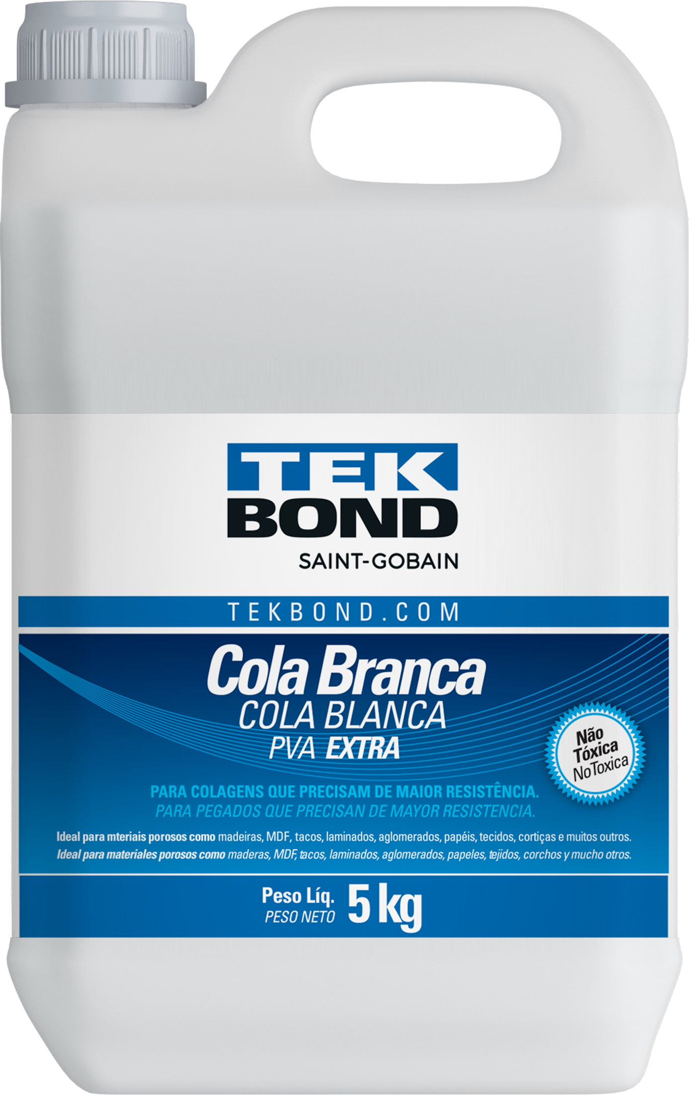 Cola Branca Pva Extra Tekbond 5kg | Minas Couros